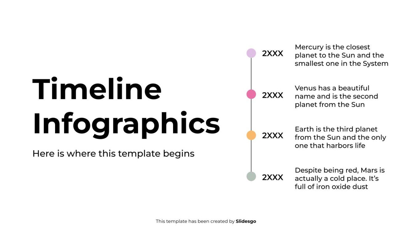 Timeline Infographics Template