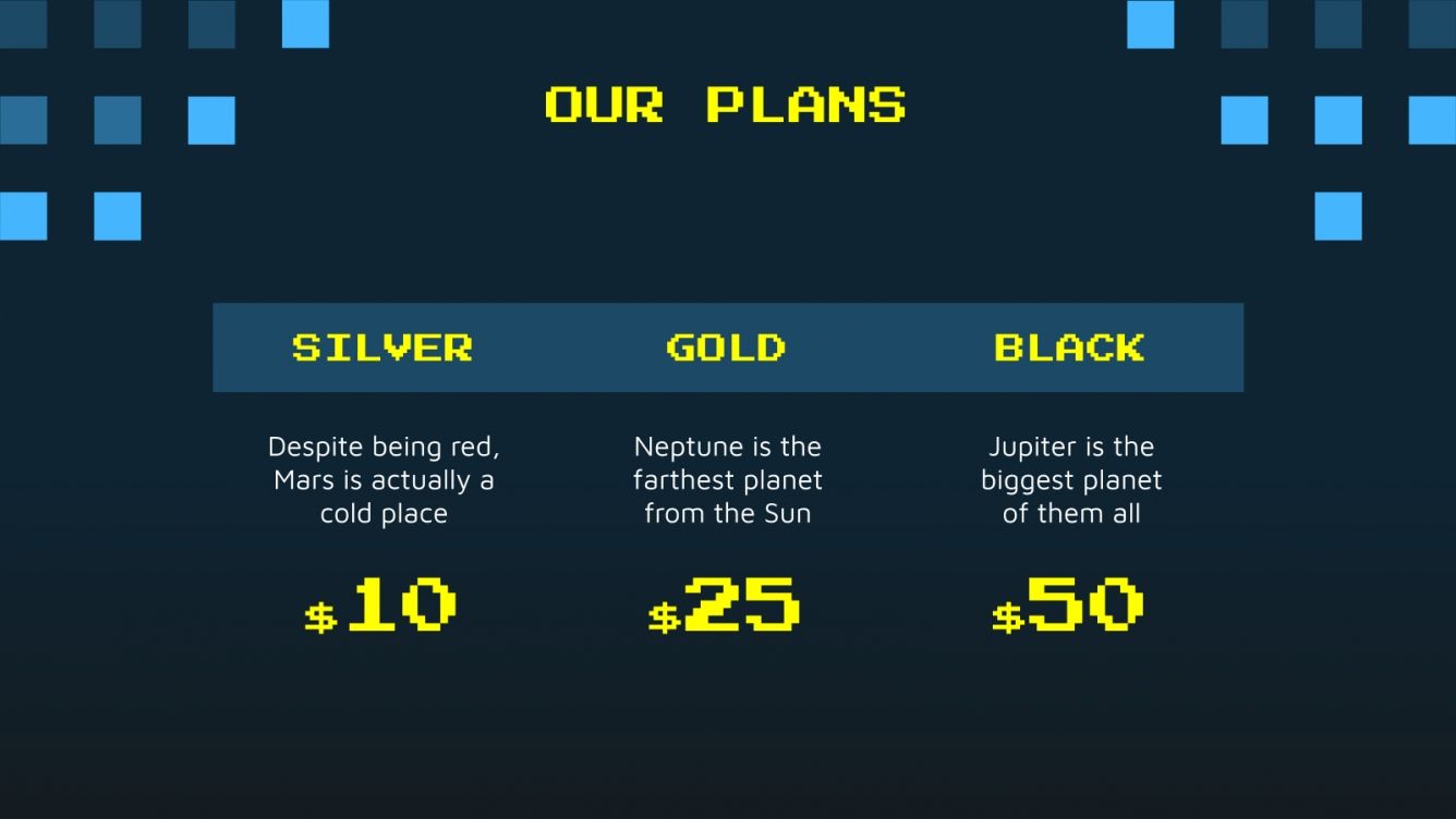 Super Pixel Vintage Gaming Google Slides & PPT template