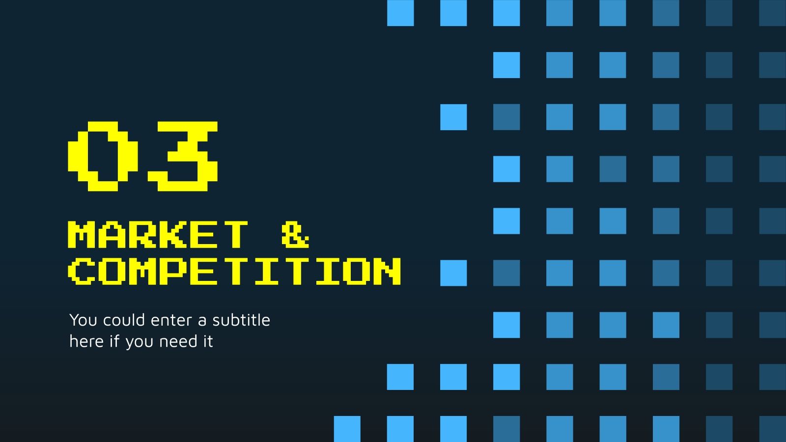 Super Pixel Vintage Gaming Google Slides & PPT template