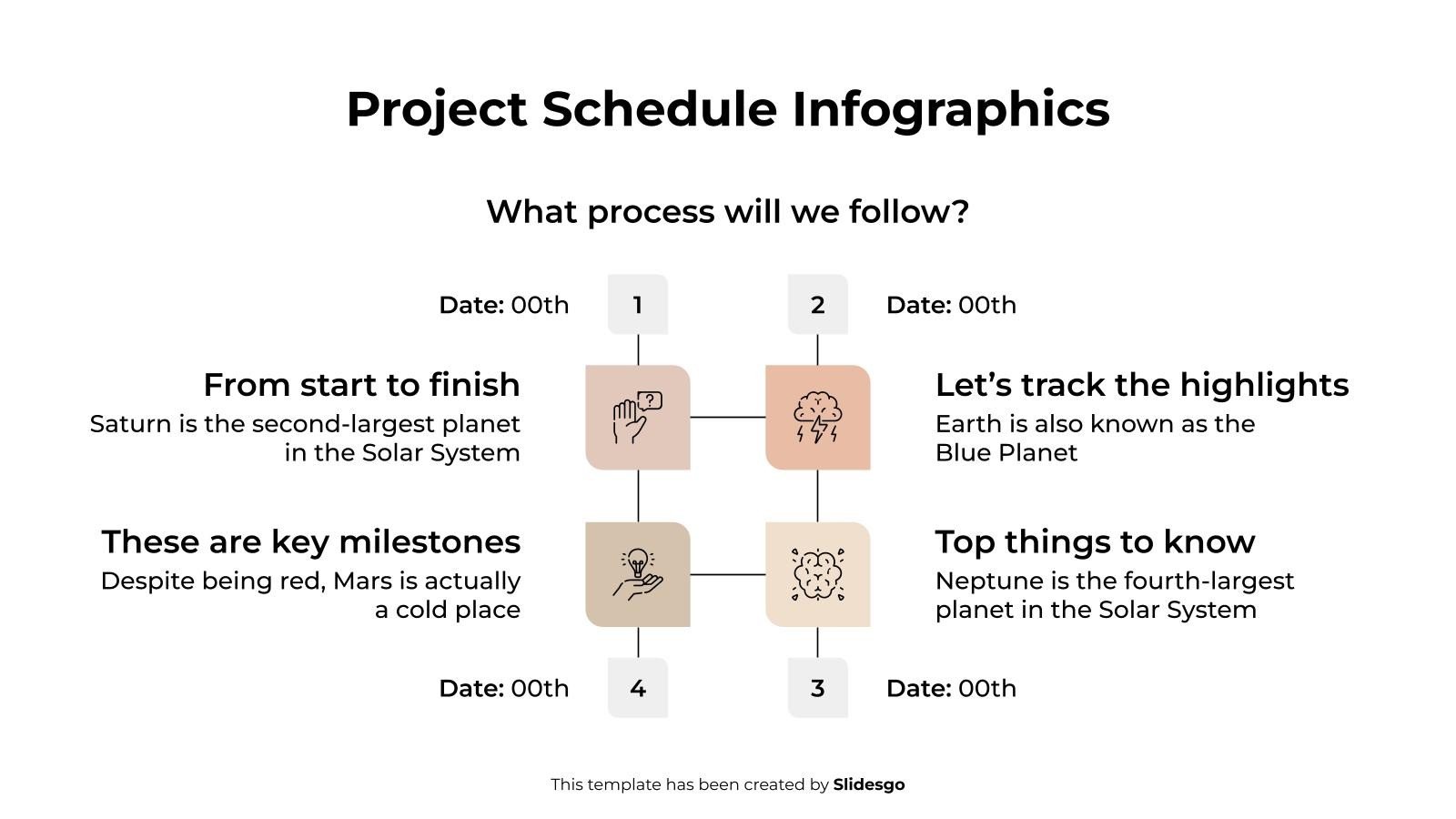 Project Schedule Infographics Template