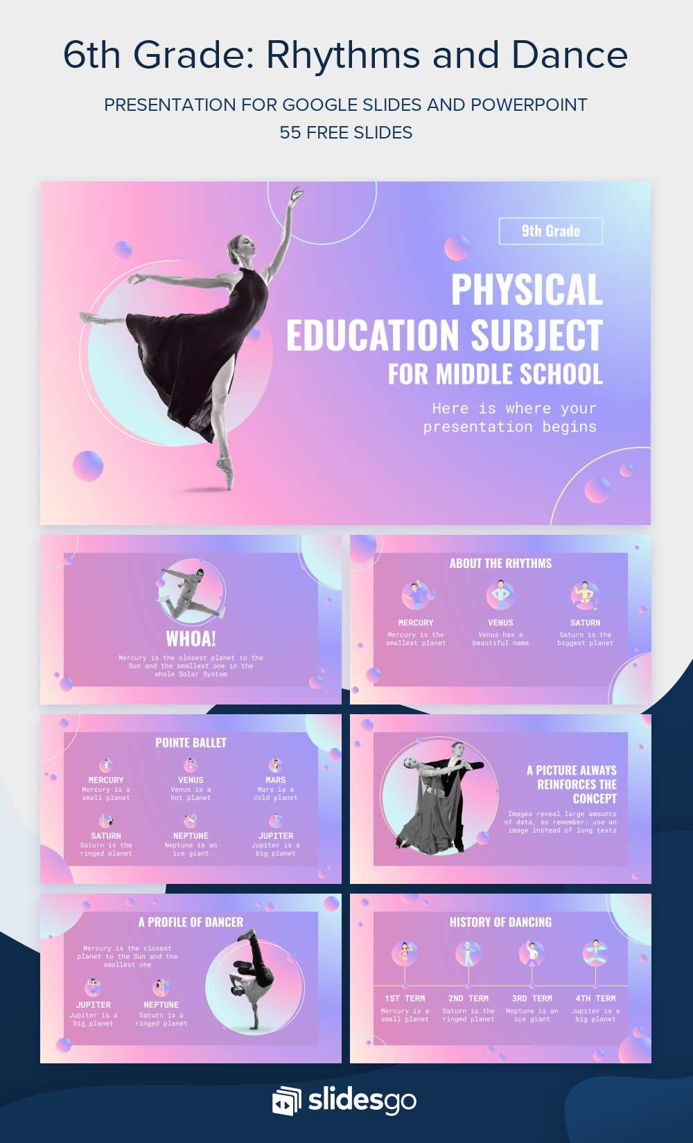 Physical Education: Rhythms & Dance | Google Slides & PPT
