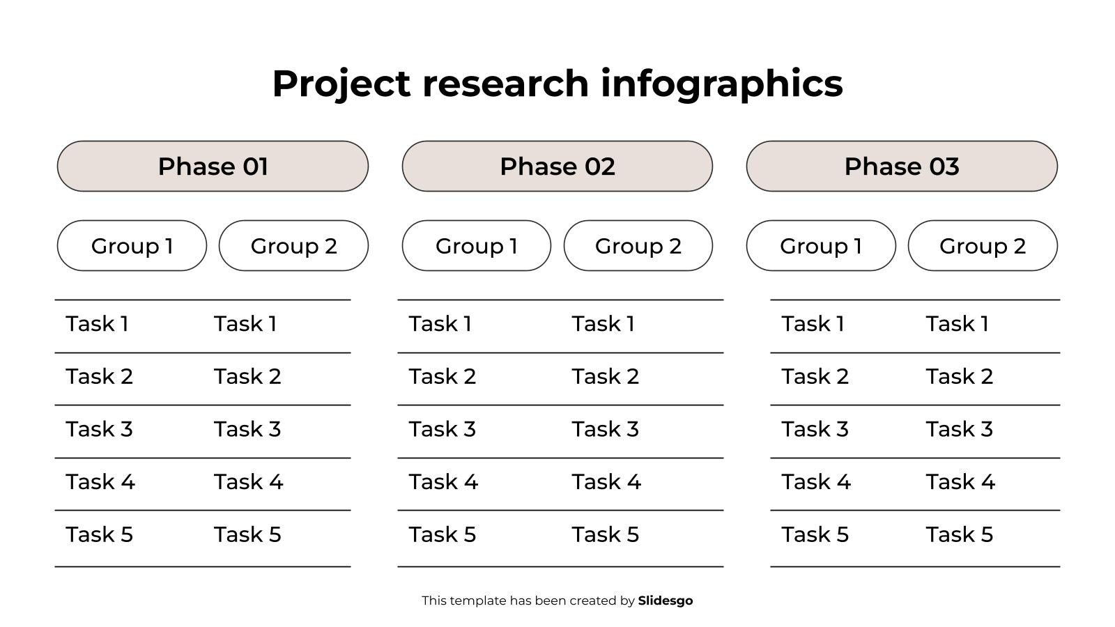 Project Research Infographics Template