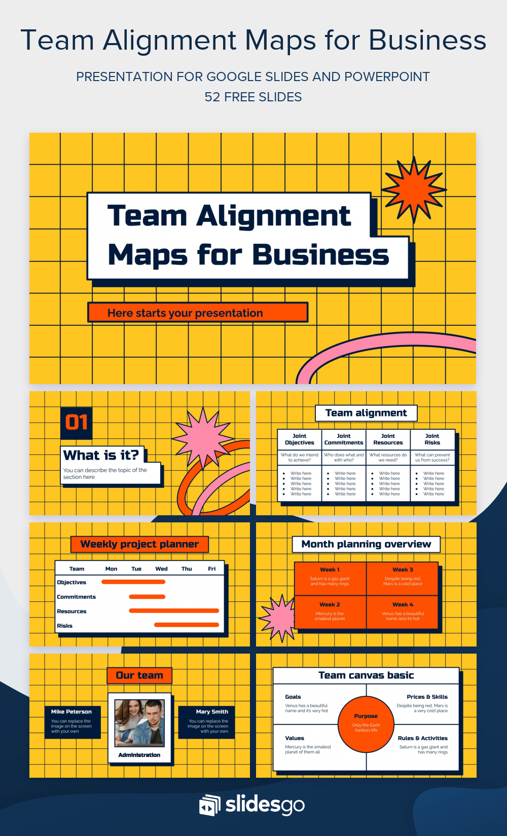 Team Alignment Maps for Business | Google Slides & PPT