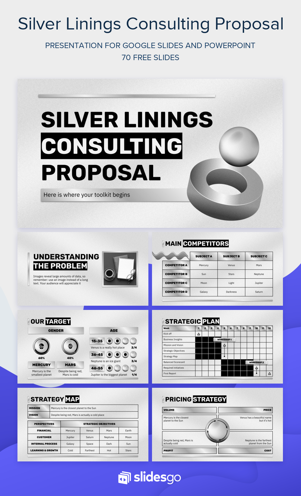 Silver Linings Consulting Proposal | Google Slides & PPT Theme
