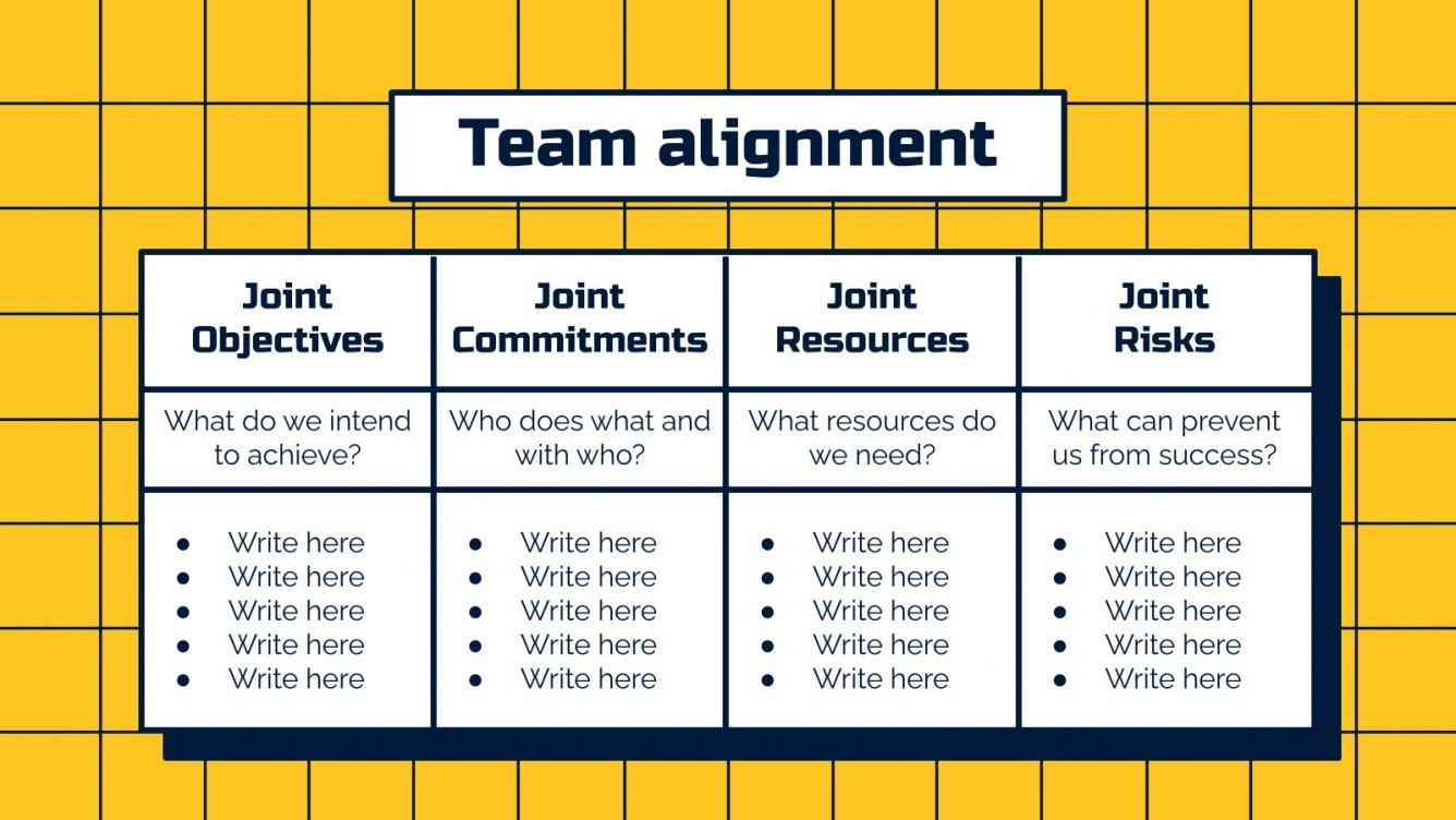 Team Alignment Maps for Business | Google Slides & PPT