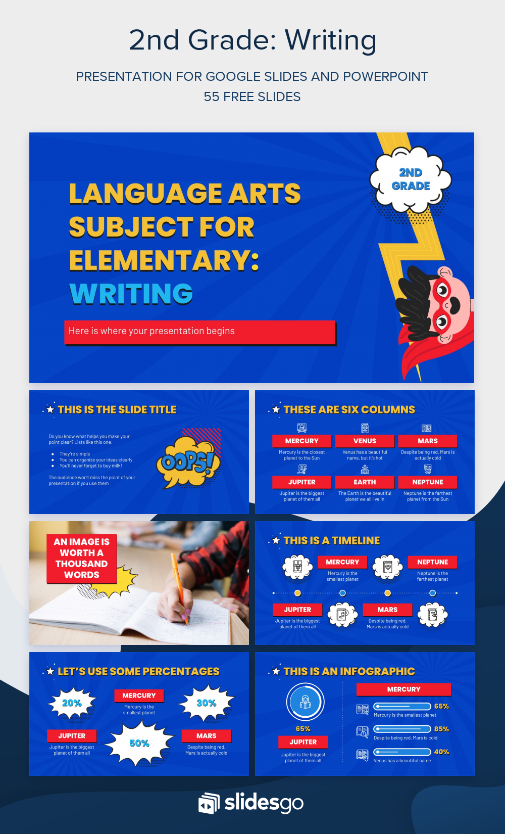 Language for 2nd Grade: Writing | Google Slides & PPT