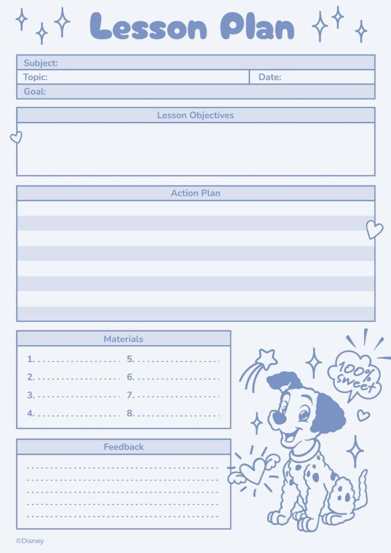 101 Dalmatians Lesson Plan Presentation