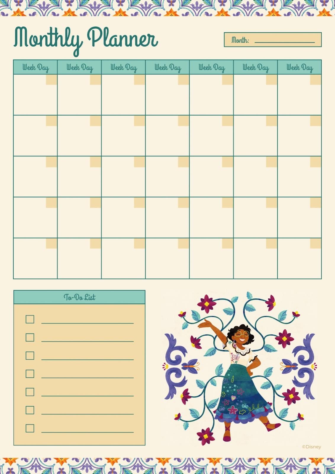 Free monthly planner templates for Google Slides & PowerPoint