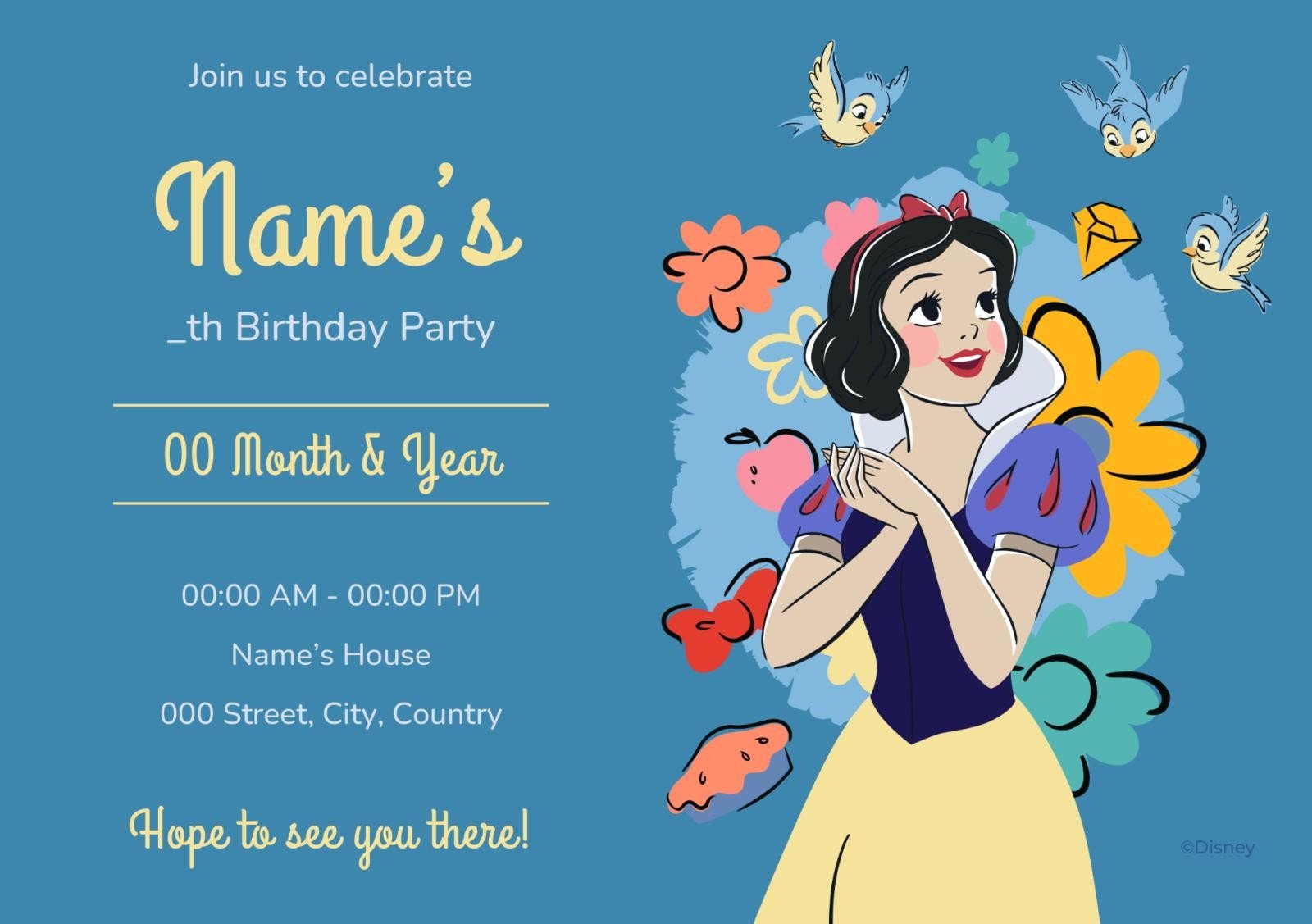 Snow White and the Seven Dwarfs Card Presentation