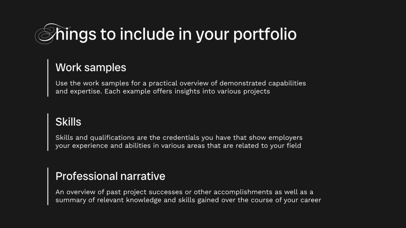 Showcase Projects Portfolio Presentation