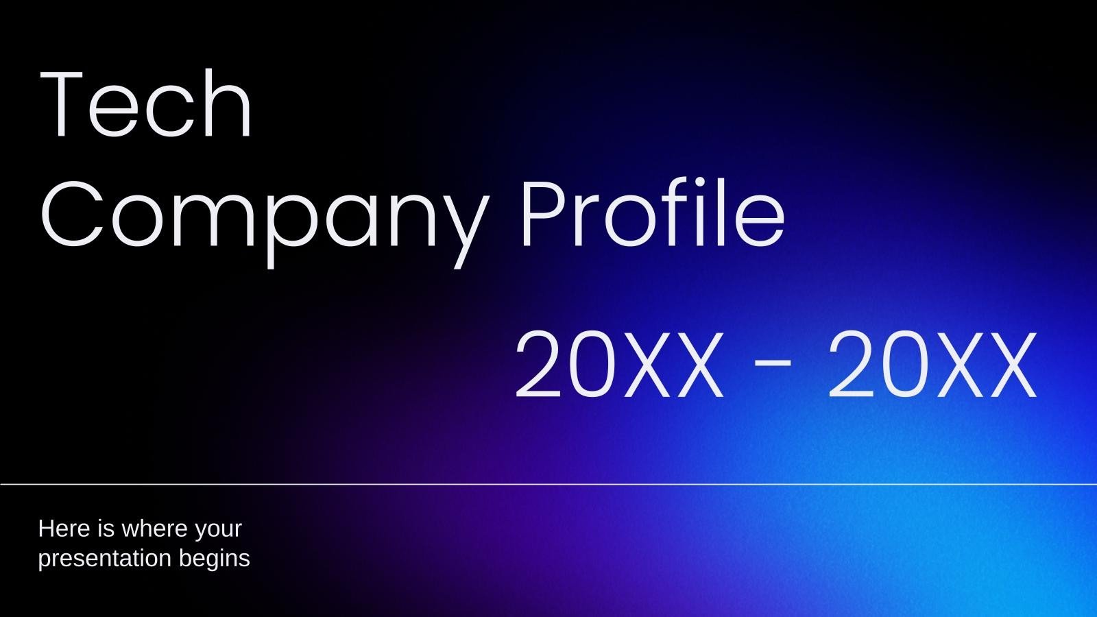 Tech Company Profile Presentation