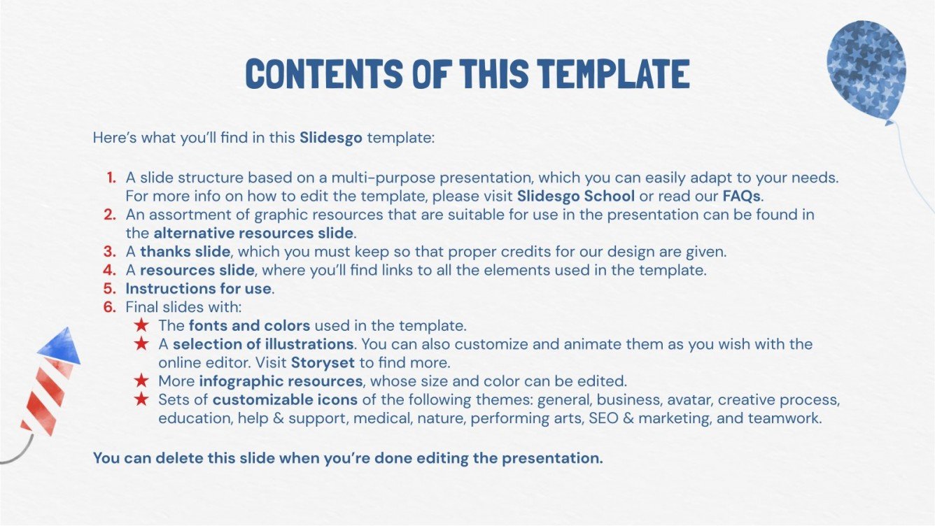 Celebrating 4th of July | Google Slides & PowerPoint Template