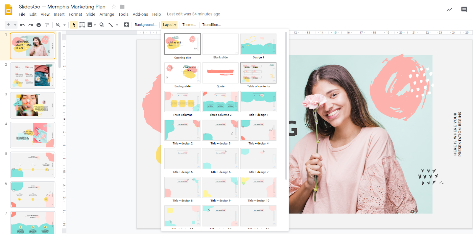 How To Change The Design In Google Slides Tutorial