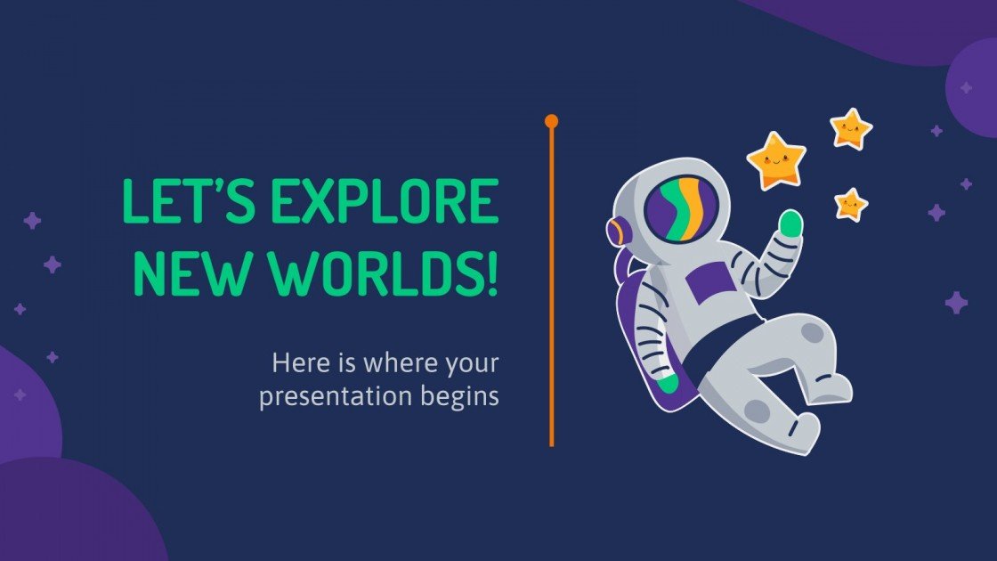 Plantillas de Google Slides y PPT sobre el espacio exterior