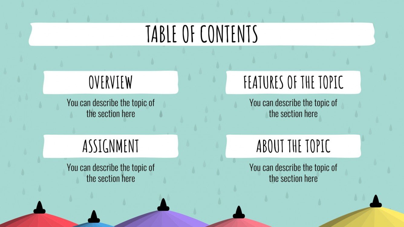 Rain Lesson Minitheme | Google Slides & PPT Theme