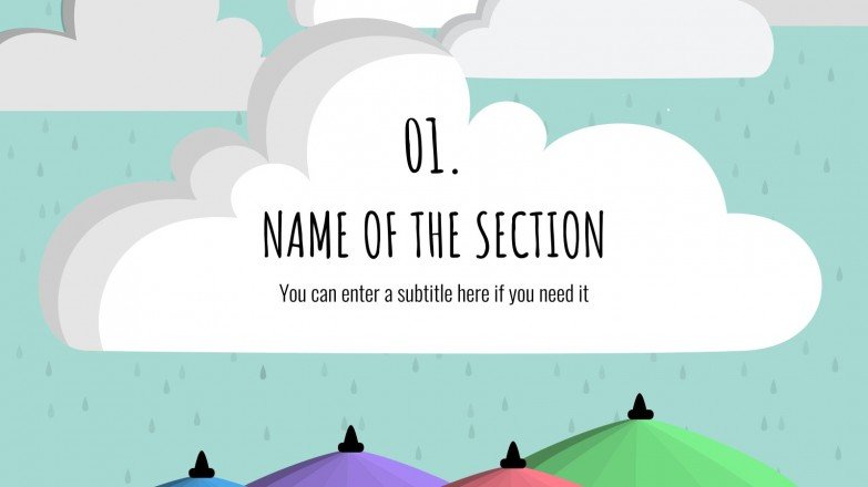 Rain Lesson Minitheme | Google Slides & PPT Theme