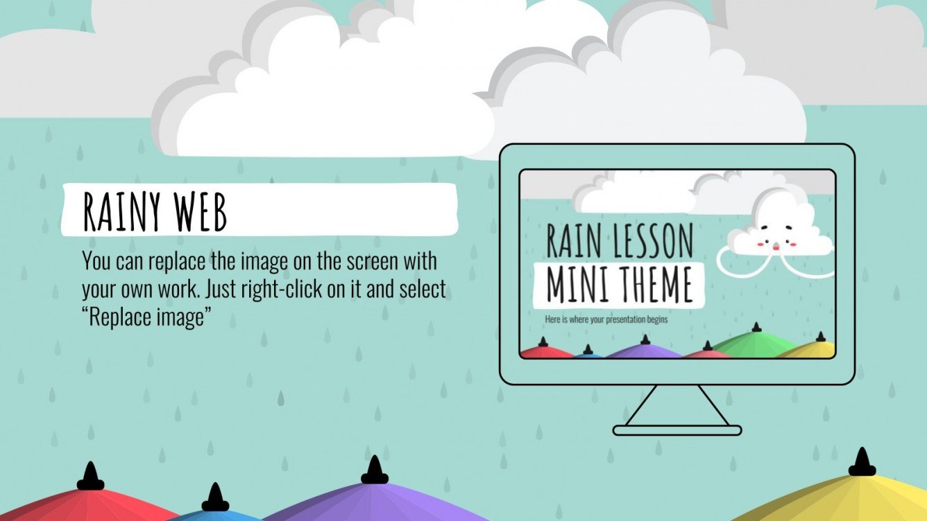 Rain Lesson Minitheme | Google Slides & PPT Theme