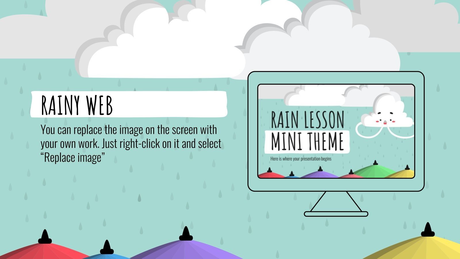 Rain Lesson Minitheme | Google Slides & PPT Theme