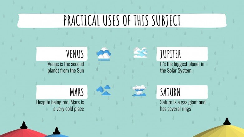 Rain Lesson Minitheme | Google Slides & PPT Theme