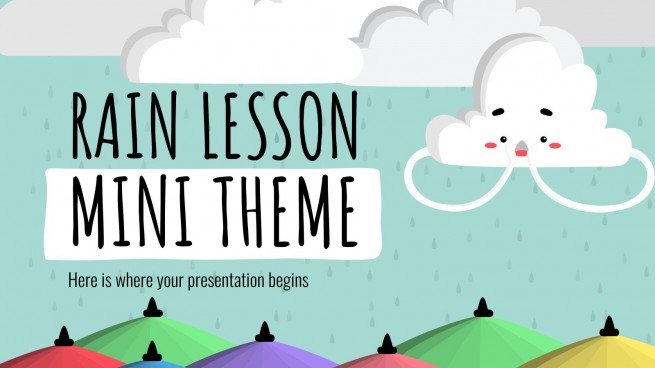 Free Google Slides themes and PowerPoint templates about Rain