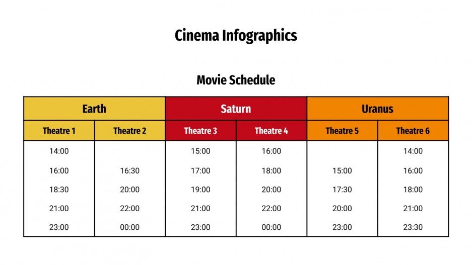Cinema Infographics | Google Slides & PowerPoint Template
