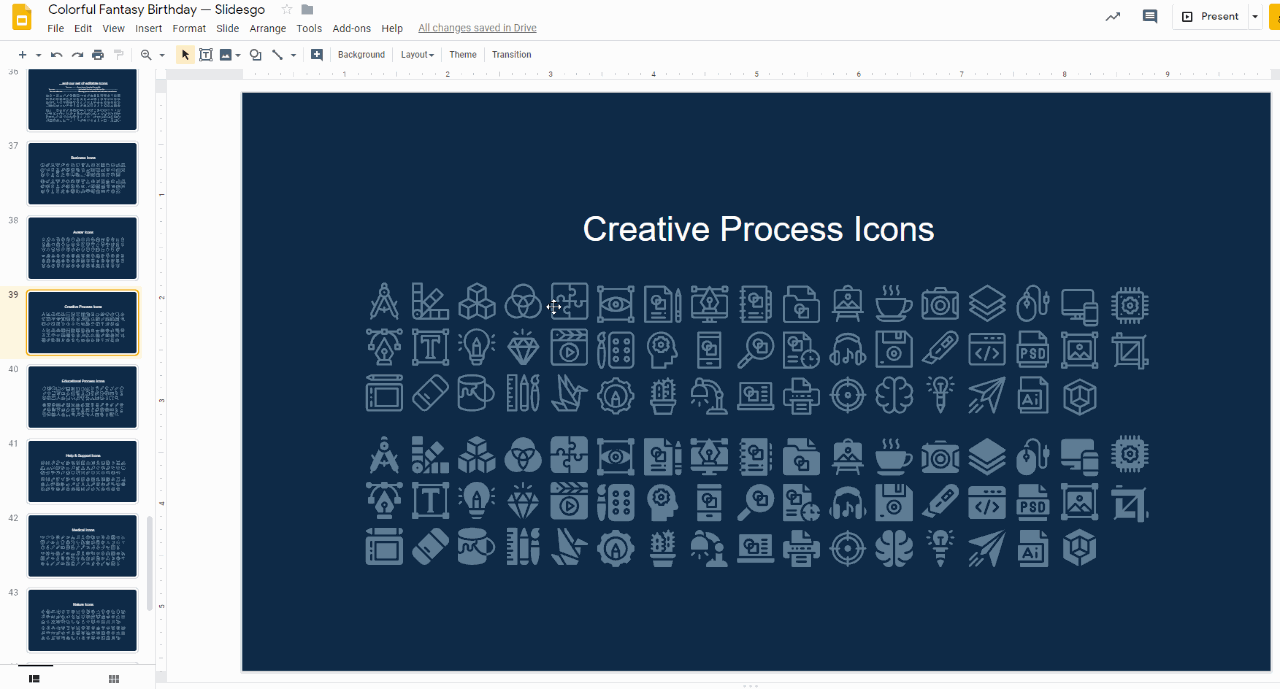 How To Add And Modify Icons In Google Slides Tutorial