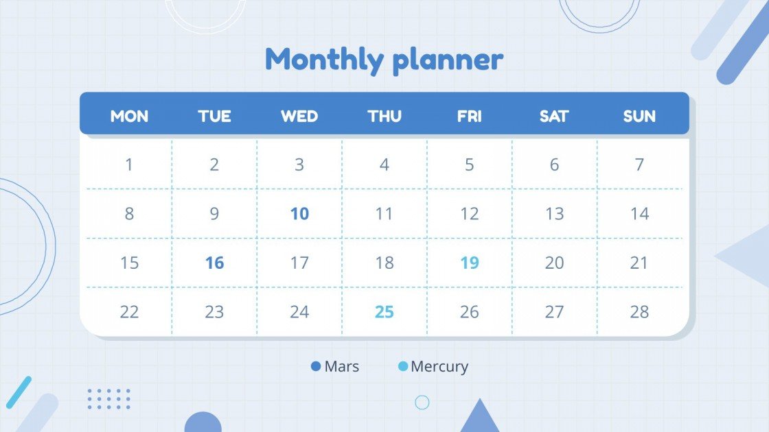 August Daily Slides | Google Slides and PowerPoint template