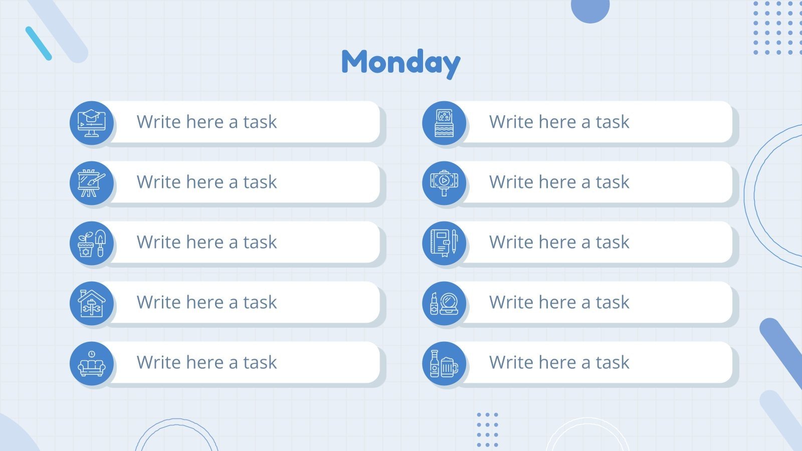 August Daily Slides | Google Slides and PowerPoint template