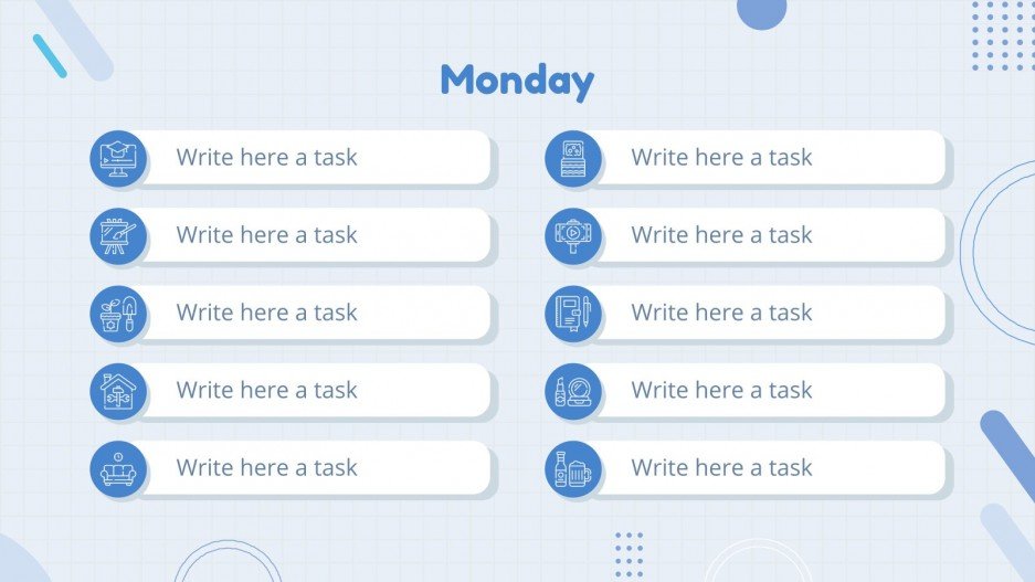 August Daily Slides | Google Slides and PowerPoint template