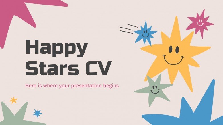 Free Google Slides and PowerPoint templates with stars