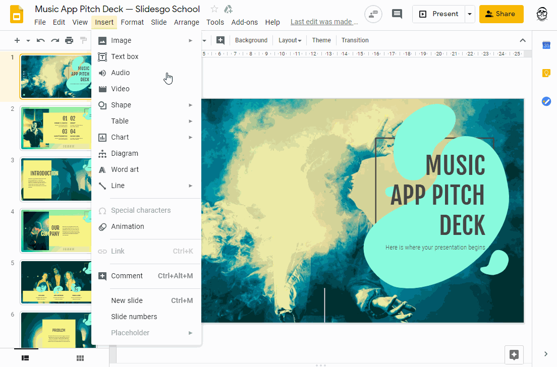 How To Add And Edit Audio Or Music In Google Slides Tutorial