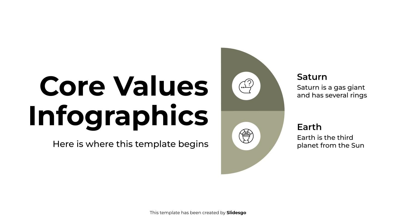 Core Values Infographics Template