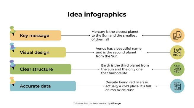 Modèle Infographie d'idées