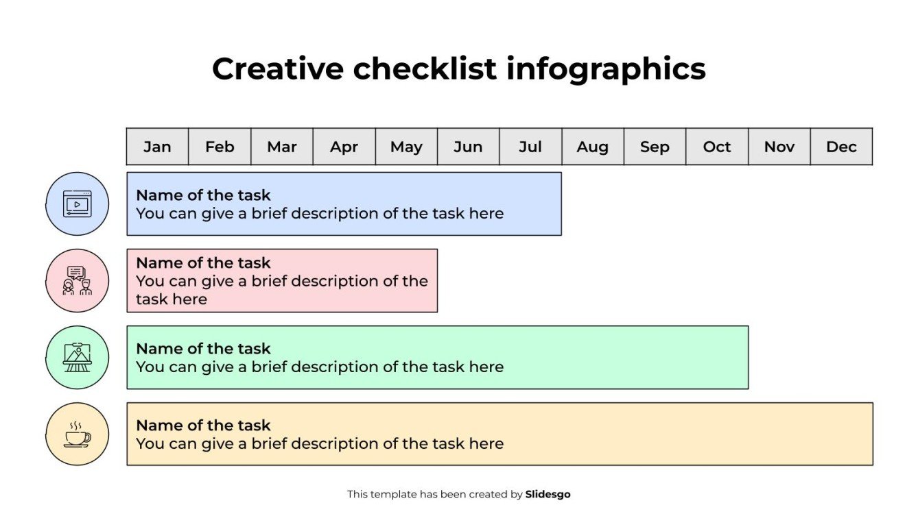 Creative Checklist Infographics Template