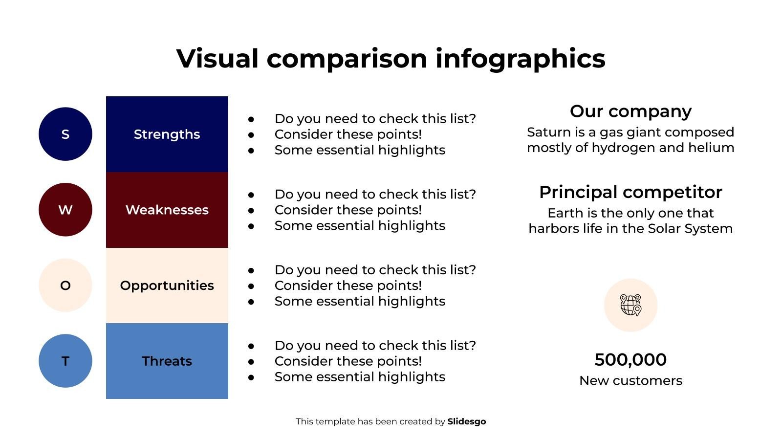 Visual Comparison Infographics Template