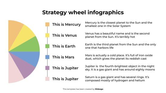 Strategy Wheel Infographics Template