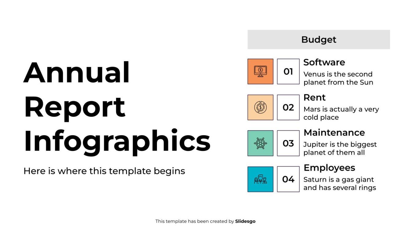 Annual Report Infographics Template
