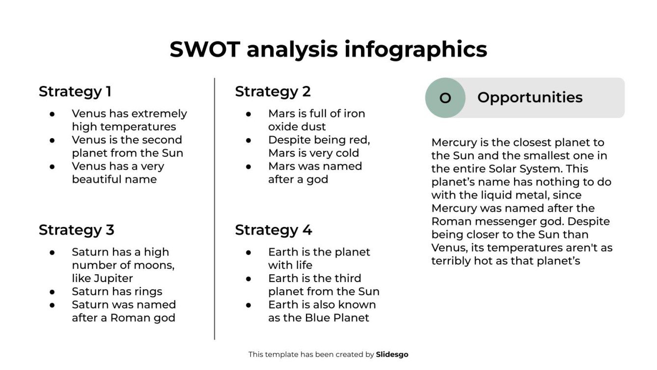 SWOT Analysis Infographics Template