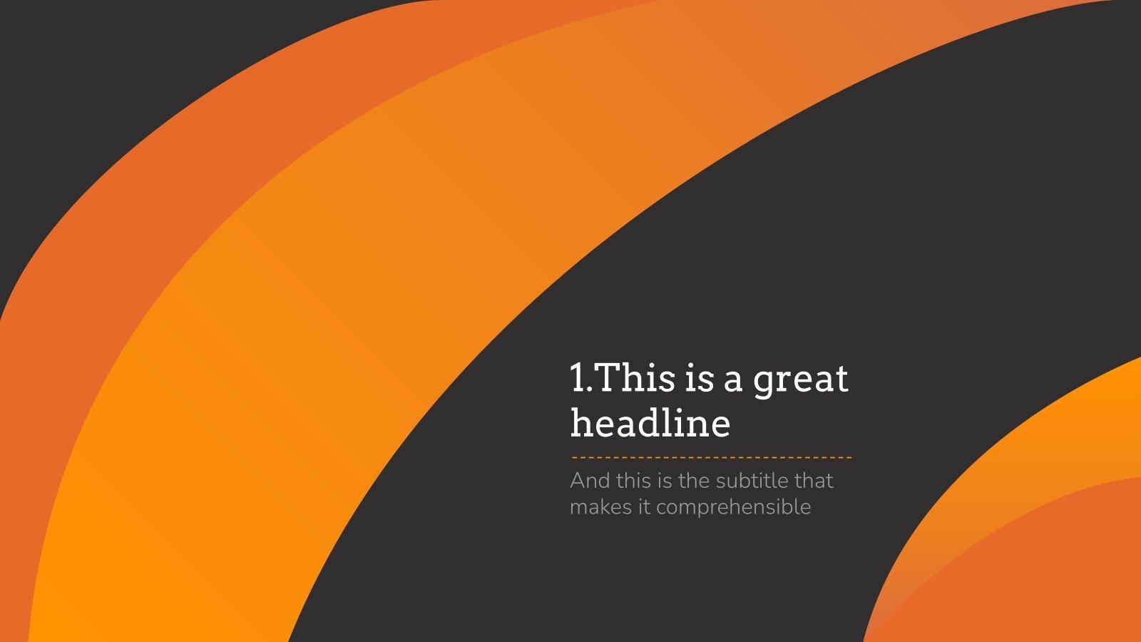 Abstract Orange Google Slides and PowerPoint Template