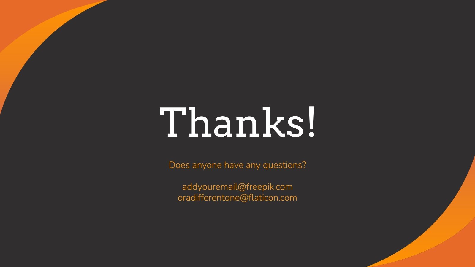 Abstract Orange Google Slides and PowerPoint Template