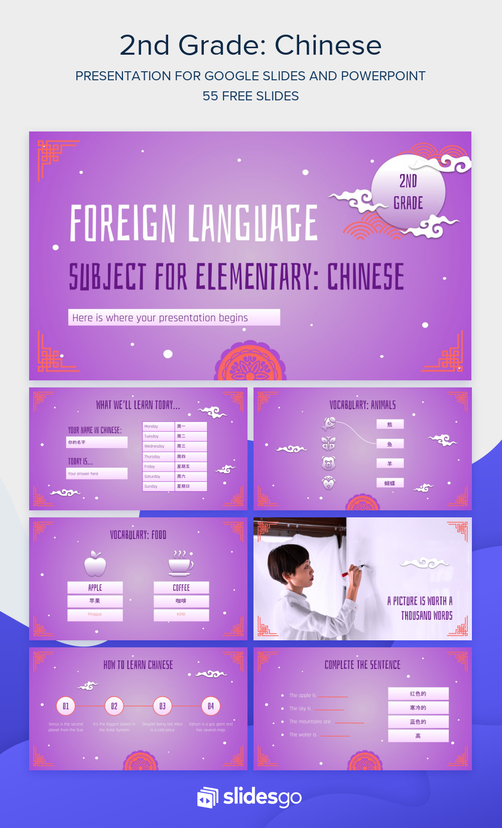 Foreign Language for Elementary: Chinese | Google Slides & PPT
