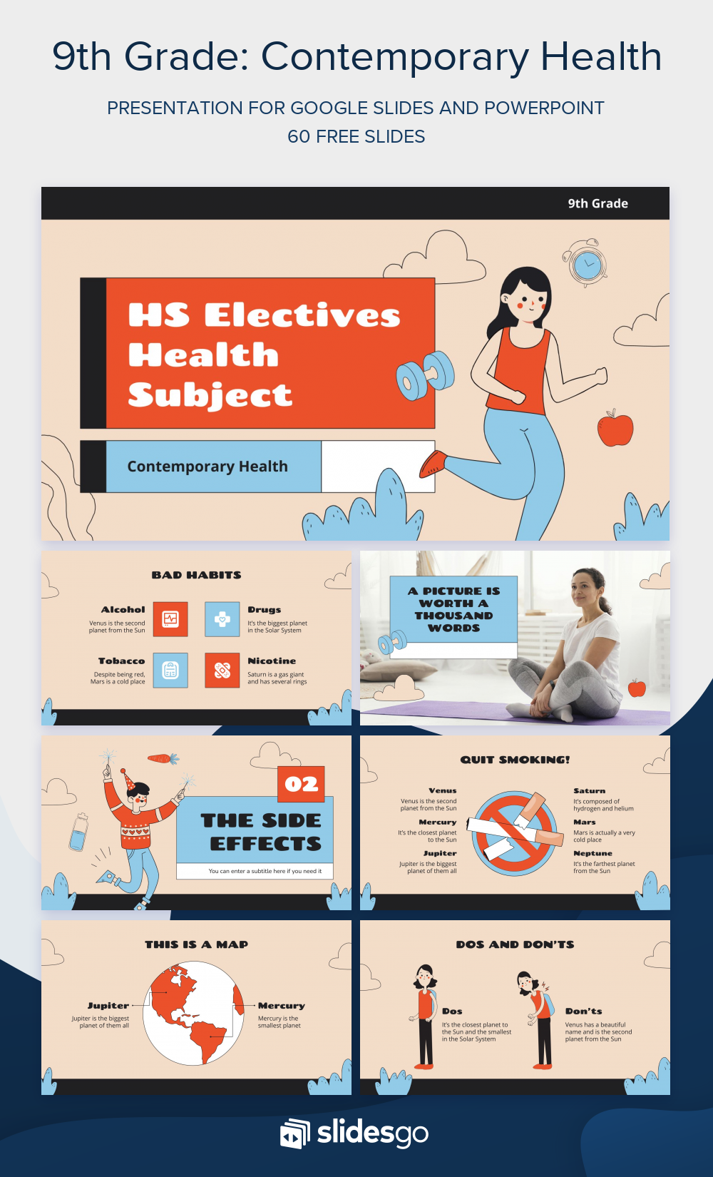 HS Electives Health: Contemporary Health | Google Slides & PPT
