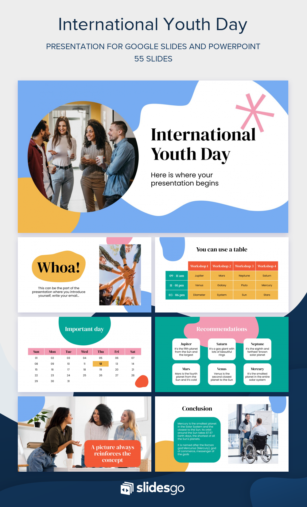 International Youth Day | Google Slides & PowerPoint Template