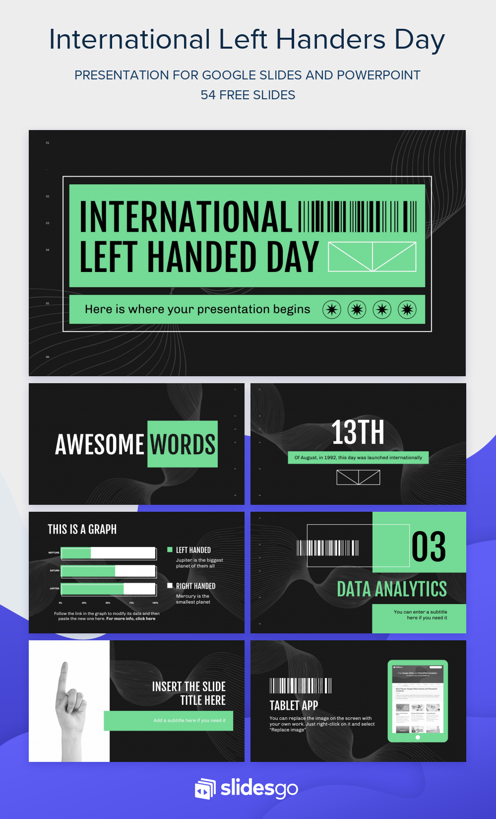 International Left Handed Day | Google Slides & PPT Template