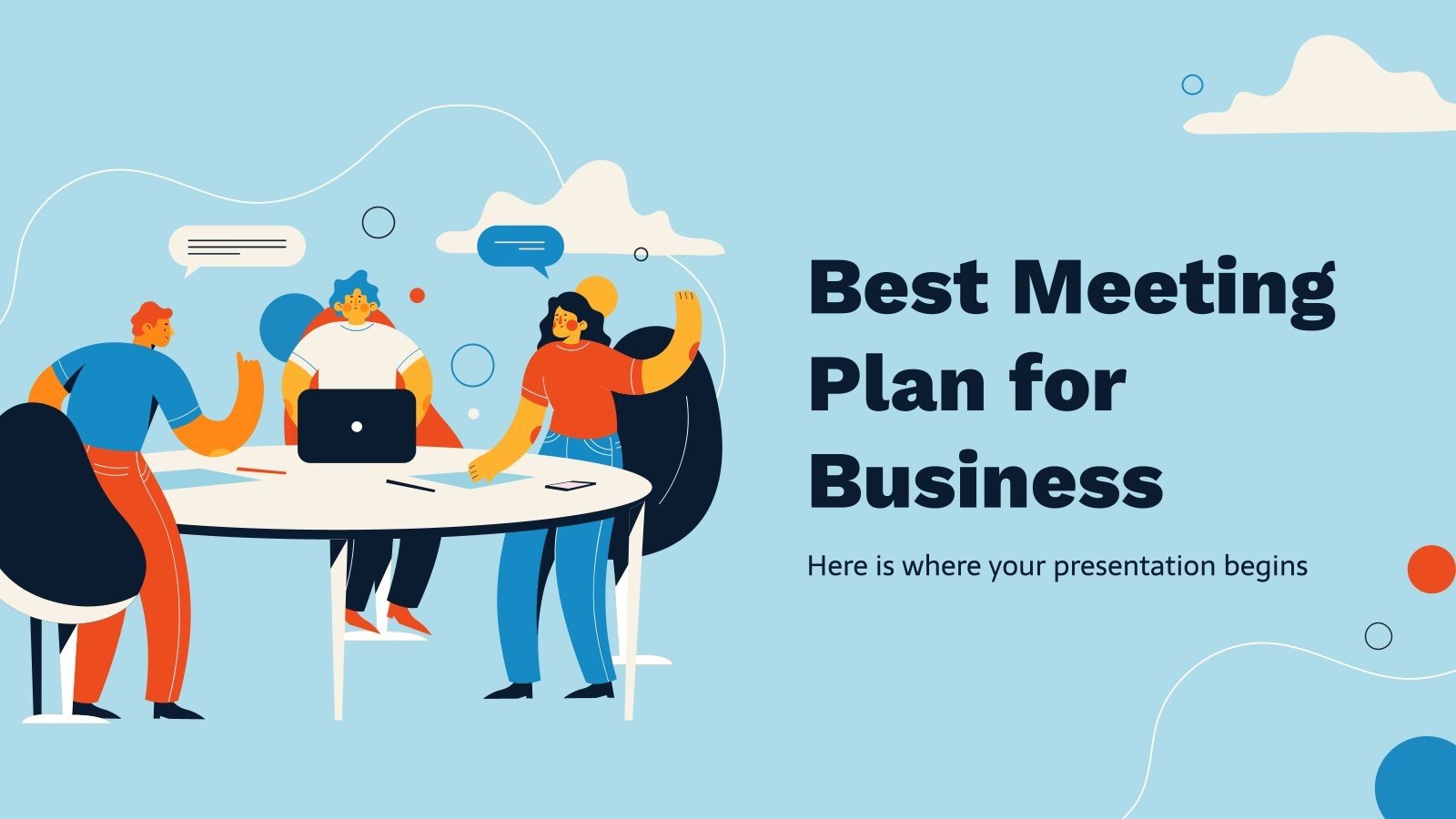 Best Meeting Plan for Business | Google Slides & PowerPoint