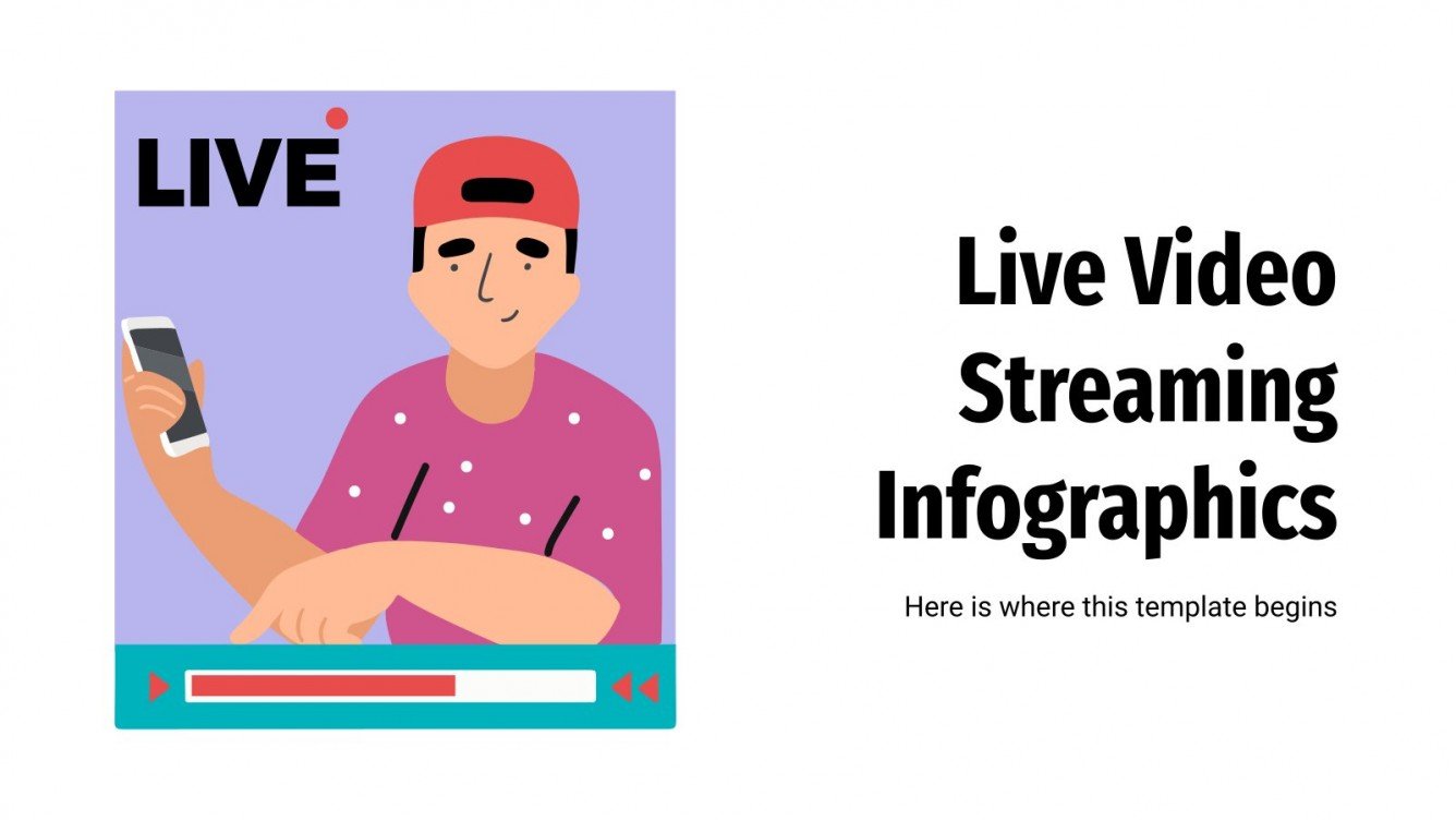 Live Video Streaming Infographics | Google Slides & PowerPoint