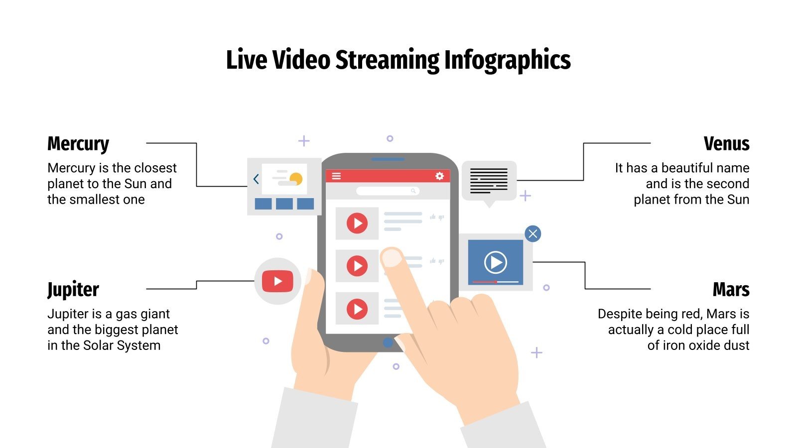 Live Video Streaming Infographics | Google Slides & PowerPoint