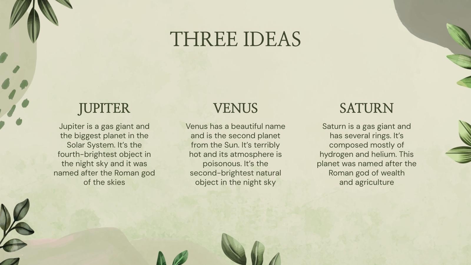 Leafy Green Color Palette Company Profile Presentation