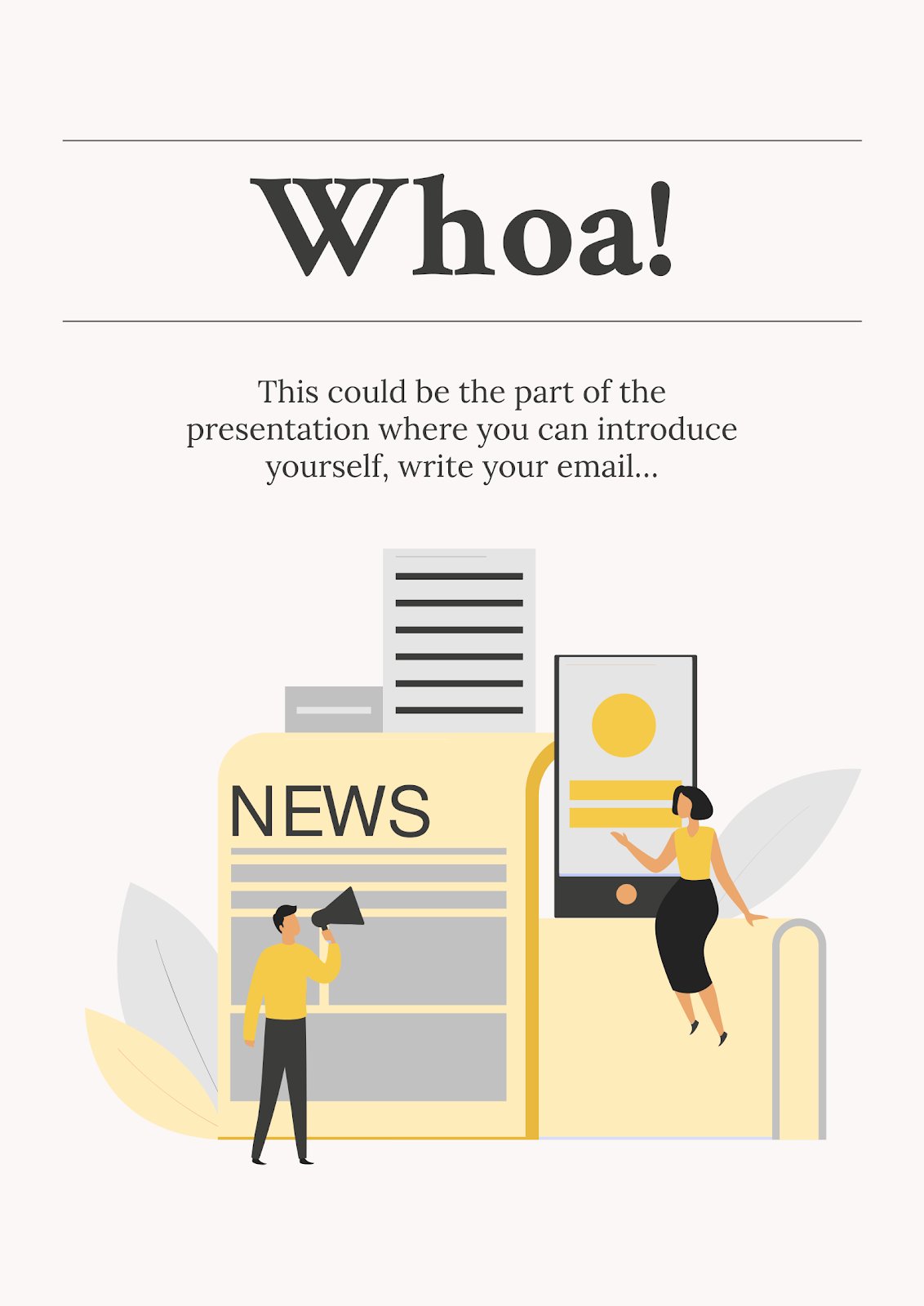 Newspaper Columnist CV | Google Slides & PPT theme