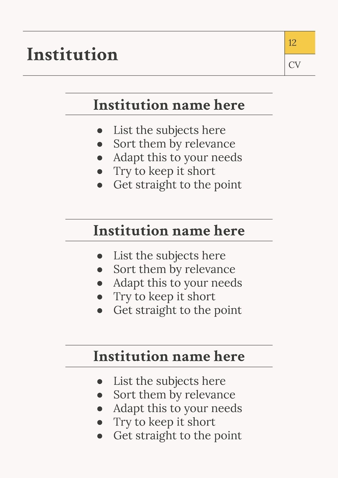 Newspaper Columnist CV | Google Slides & PPT theme